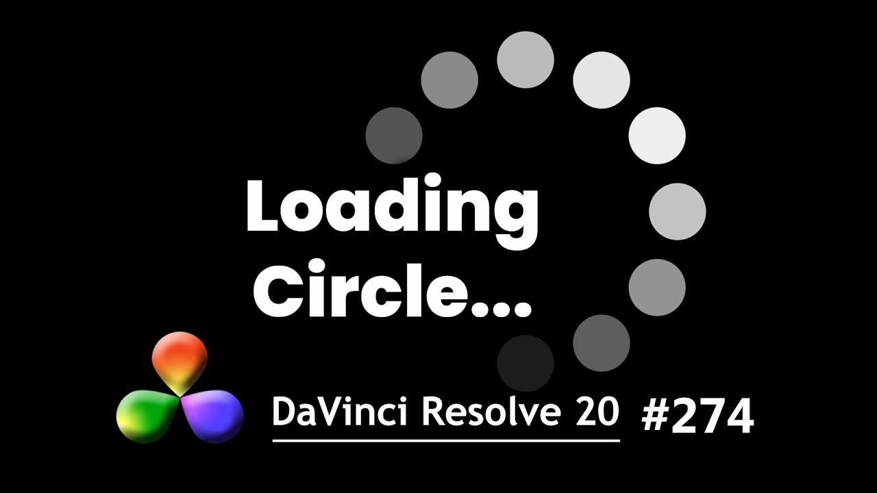 DaVinci Resolve Tutorial: How To Create A Loading Circle Animation Effect