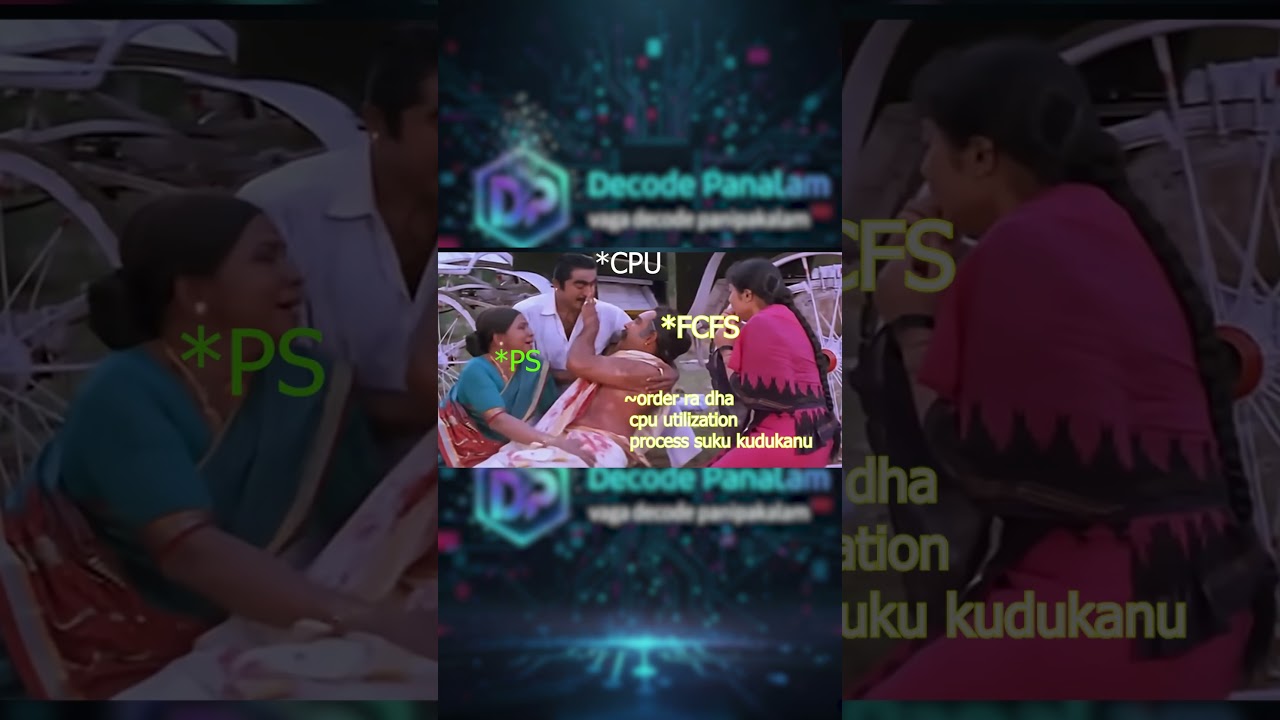 FCFS First Come First Serve CPU Scheduling Algorithm in tamil