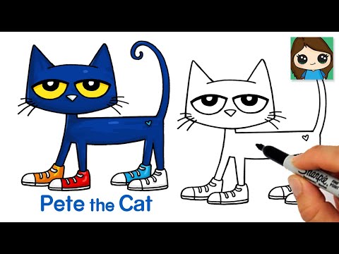 How to Draw Pete the Cat Easy