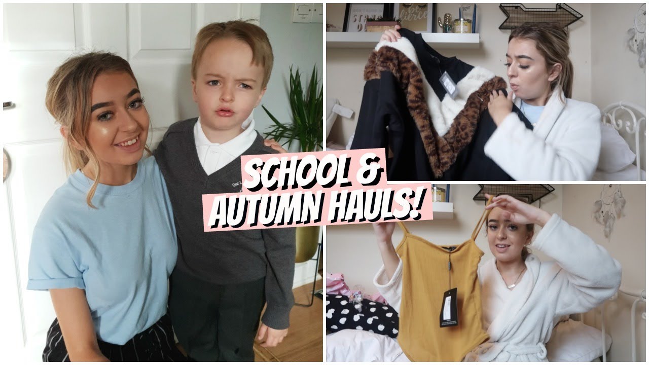 FIRST DAY OF SCHOOL, AUTUMN CLOTHING HAULS & ME STRESSING FOR 3 MINUTES
