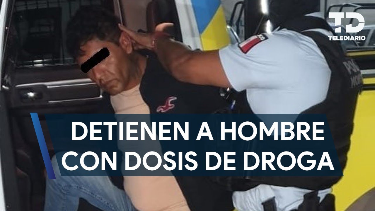 Detienen a hombre con droga en la Alameda de Monterrey