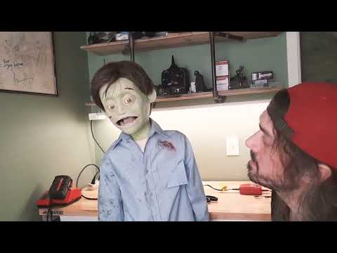 Operating the Norman Puppet for Interpol's "Evil" music video