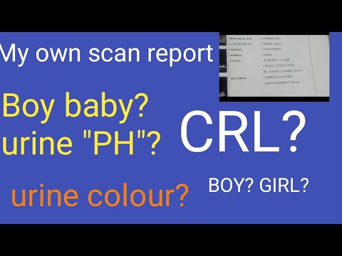Boybaby CRL?urine PH? Urine colour? In tamil