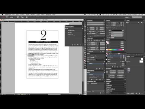 Basic Typesetting and Creating Styles in Adobe InDesign