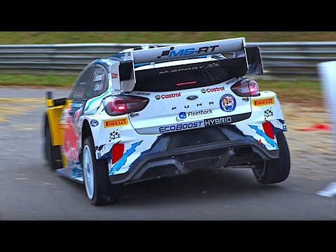 M-Sport's 500hp Ford Puma WRC Rally1 car RAW Sounds - MAX Speed Fly Bys ...