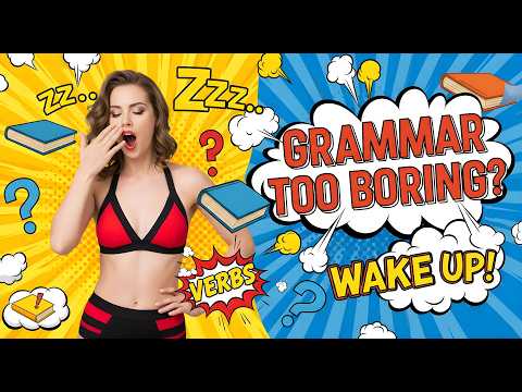 "English Grammar Got You Snoozing? Wake Up with Fun Tricks! ✍️🎉"