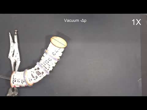 Reversible Deployment of Soft Pneumatic Arm - Reprogrammed Trajectory 1