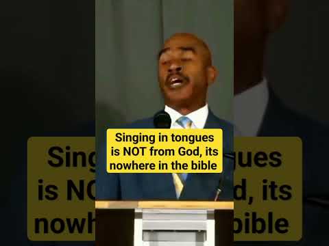 Singing in tongues is NOT from God | Pastor Gino Jennings #tongues #church #scriptures #shorts #fyp