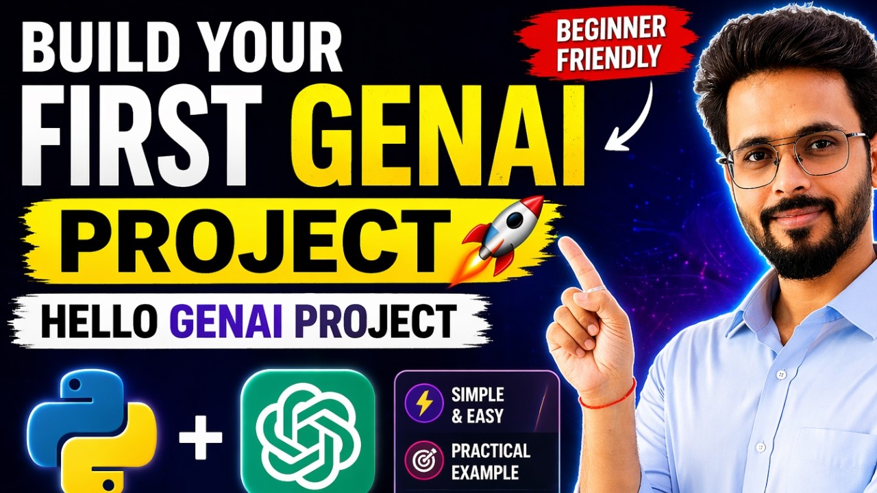 Build Your First GenAI Project (Step-by-Step) | Python + OpenAI for Beginners