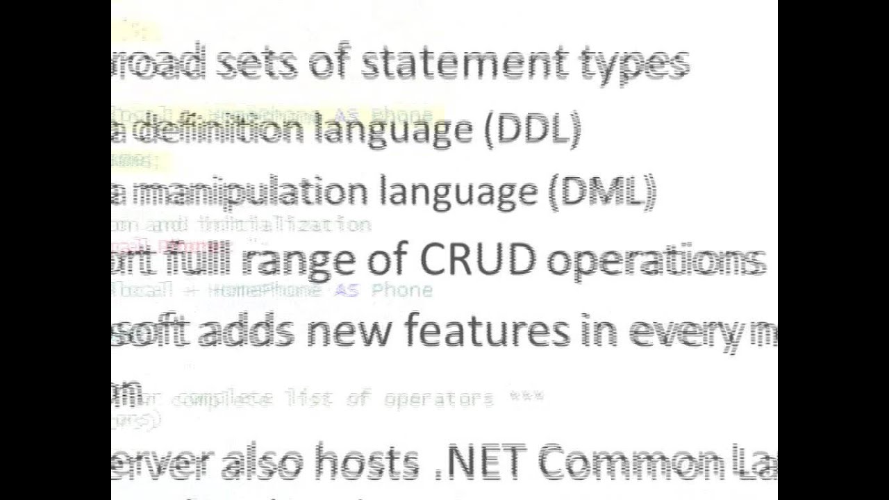 SQL Server 2012: Introduction to T-SQL Tutorial (Intro)