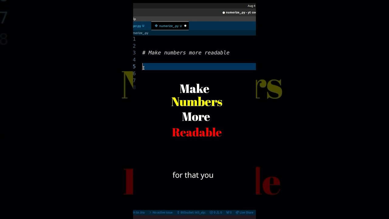 Make numbers Human readable with this trick | #python #pythontricks