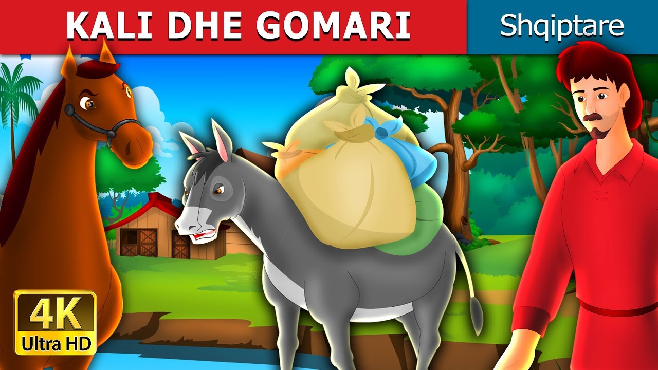 KALI DHE GOMARI | The Horse And The Donkey Story in Albanian | @AlbanianFairyTales