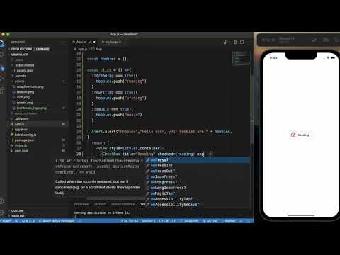 Learn React Native Tutorial 57 CheckBox | React Native Elements - Mind Luster