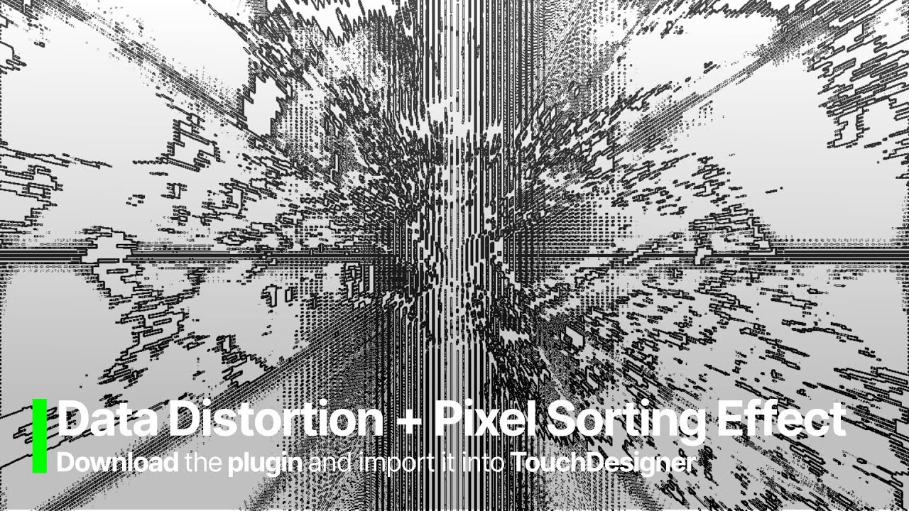 [TouchDesigner] Data Distortion & Pixel Sorting Effect Interactivity – Plugin