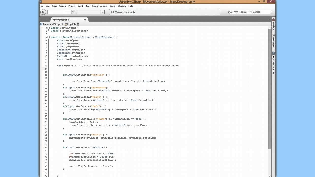 Unity Scripting Tutorial - Part 5