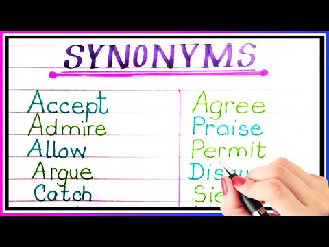 Synonyms words | 25 Synonyms words in English | Common Synonyms words | What is Synonyms