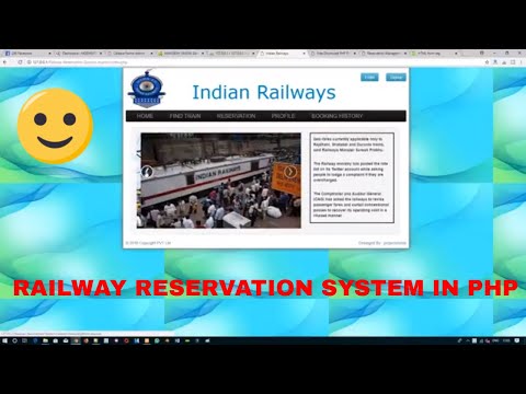 Railway Reservation System in php | Projectworlds