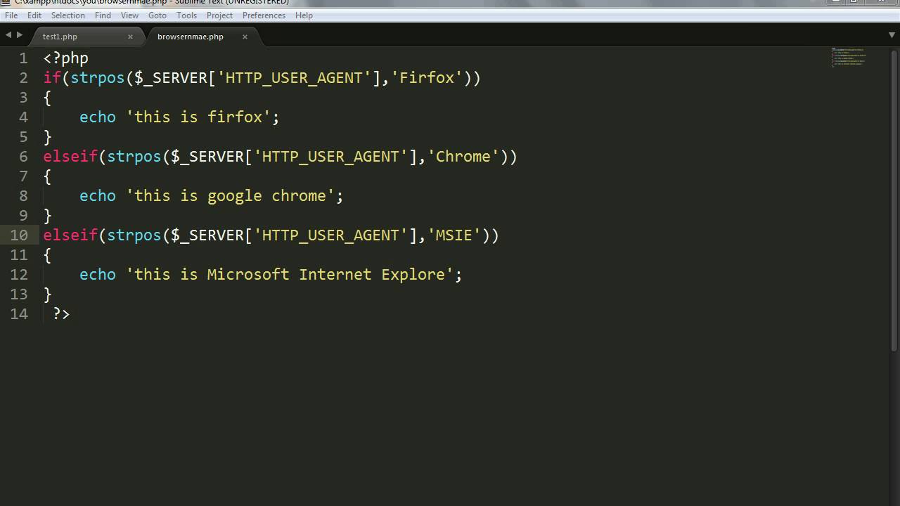 Learn php step by step | Get Browser name with php | PHP