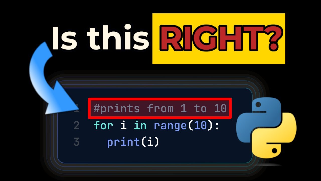 You're Probably Using Python Comments Wrong!