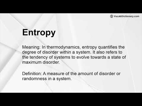 Entropy Meaning