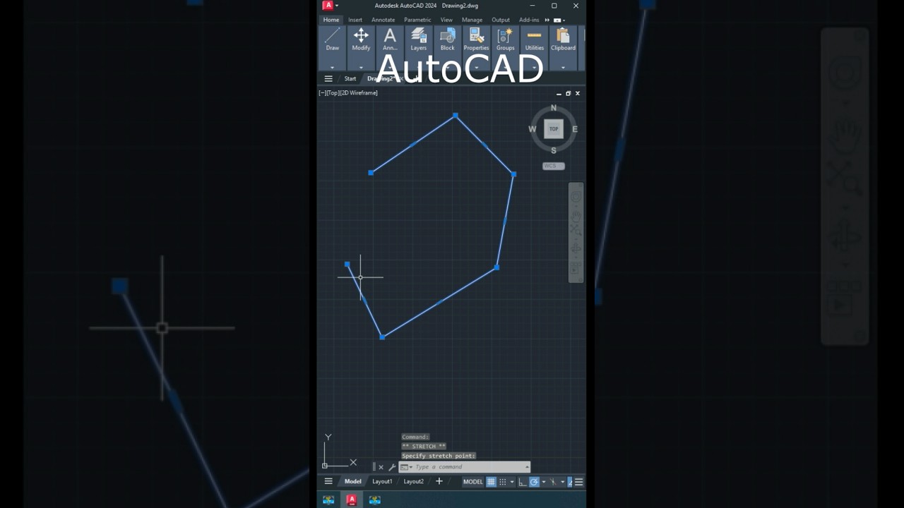 autocad tutorial Pedit (polyline tip) Edit #architec #CADtips
