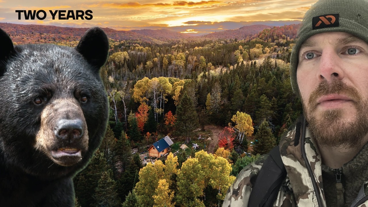 |TWO YEARS| Building a Log Cabin + Homestead in the Wild