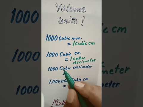 Volume conversion#MathMarrow#Math shorts#Units of volume