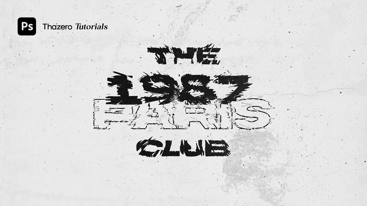 Create Retro Grunge Text in Photoshop – Fast Vintage Effect Tutorial | Thazero
