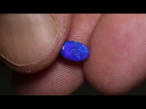 0.72 ct black opal 8x6.2x2.4mm CL2124