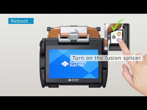 Firmware update instruction of fusion splicer