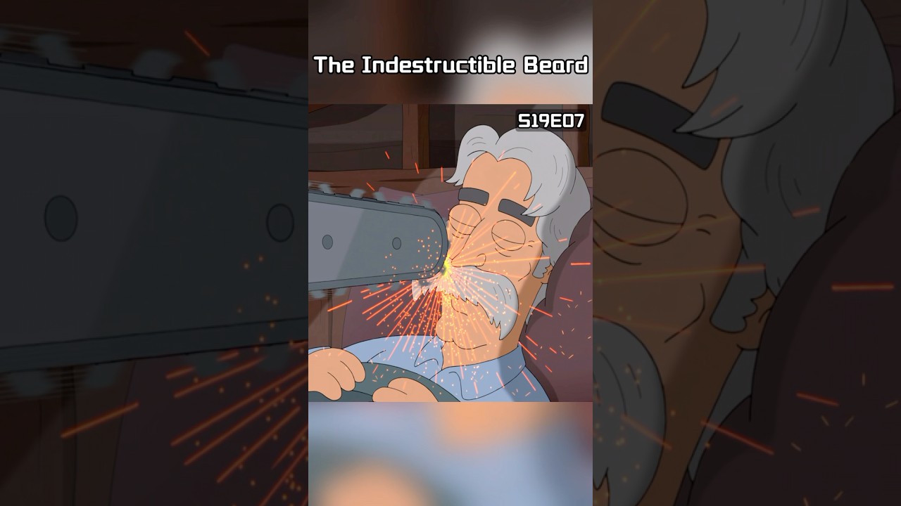 The Indestructible Beard😏 #familyguy