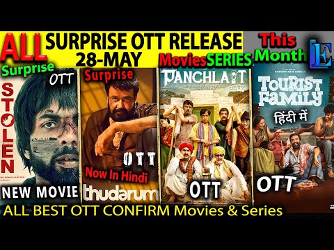 Surprise NEW Hindi OTT Release This Week MAY l New Hindi Series-Movies,  Thudarum, TouristFamily