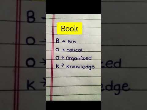 Full form of book in English