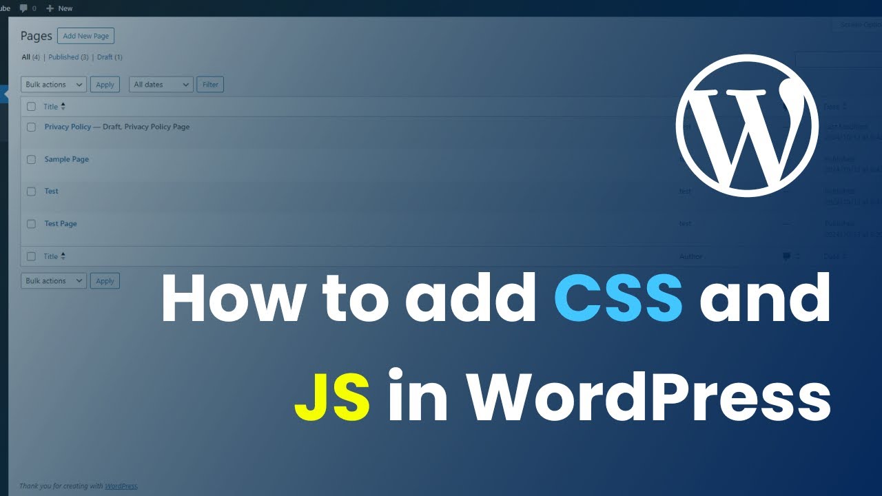 How to add css and js files into specific page in WordPress (without plugins)