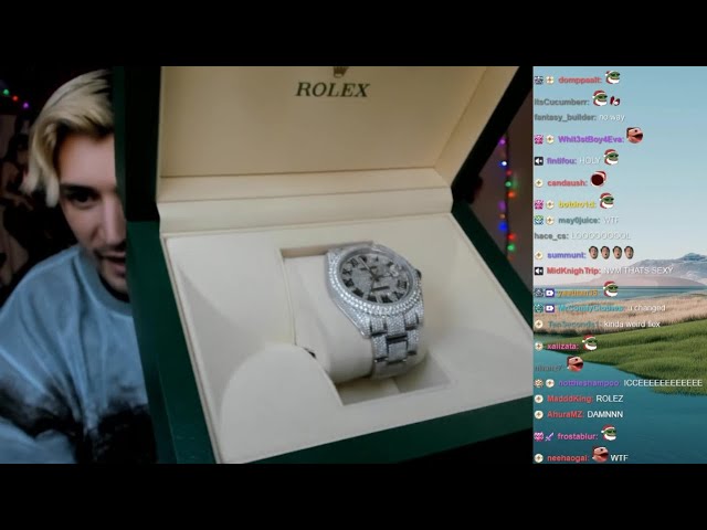 "That thing's kind of busted!" - xQc shows off his diamond-studded ...
