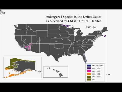 Endangered Species according to Critical Habitat