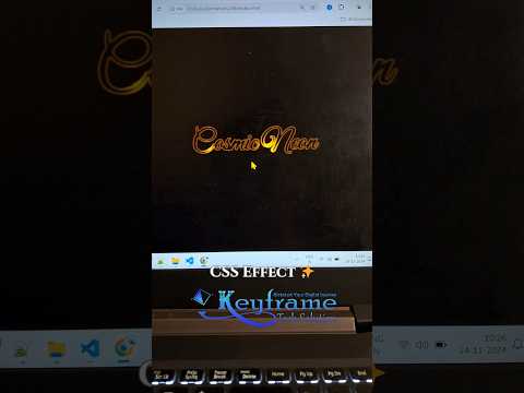 Cosmic Neon | CSS @keyframes | HTML CSS