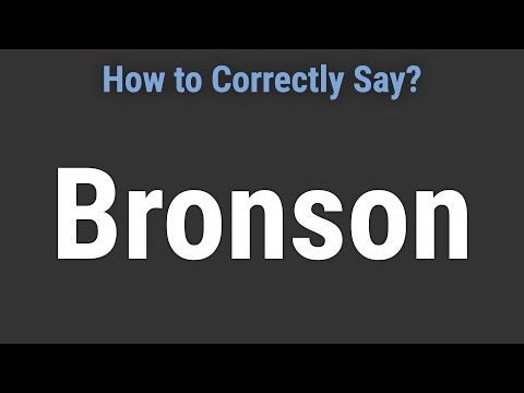 How to Pronounce Name Bronson (Correctly!)