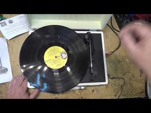 Vintage Suitcase Turntable LPSC 010 review and tear down
