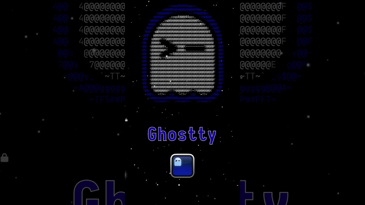 Ghostty, a terminal with custom shaders