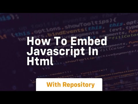 how to embed javascript in html