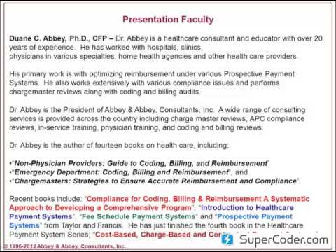 Developing a Coding billing and Reimbursement Compliance with Conference and updates