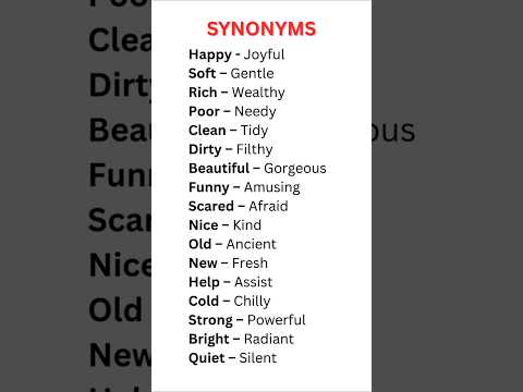Synonyms #synonyms #english #meaning