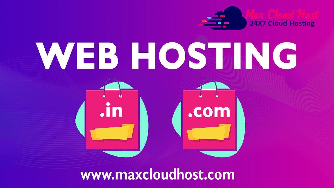 Best Web Hosting Offer With Free  .com/.in Domain - Max Cloud Host