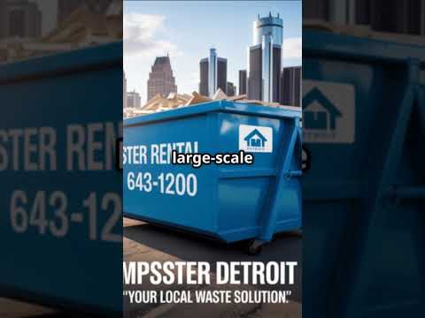Roll Off Dumpster Rental For Construction Sites Detroit MI #dumpsterrental #detroit