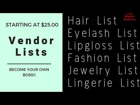 $5.00 HAIR VENDOR LIST | BECOME A HAIR BOSS