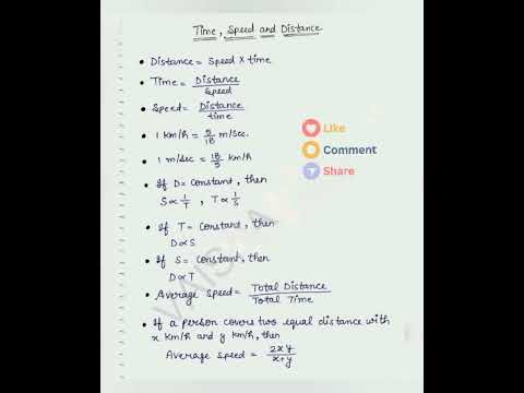 time speed and distance formula#students #education