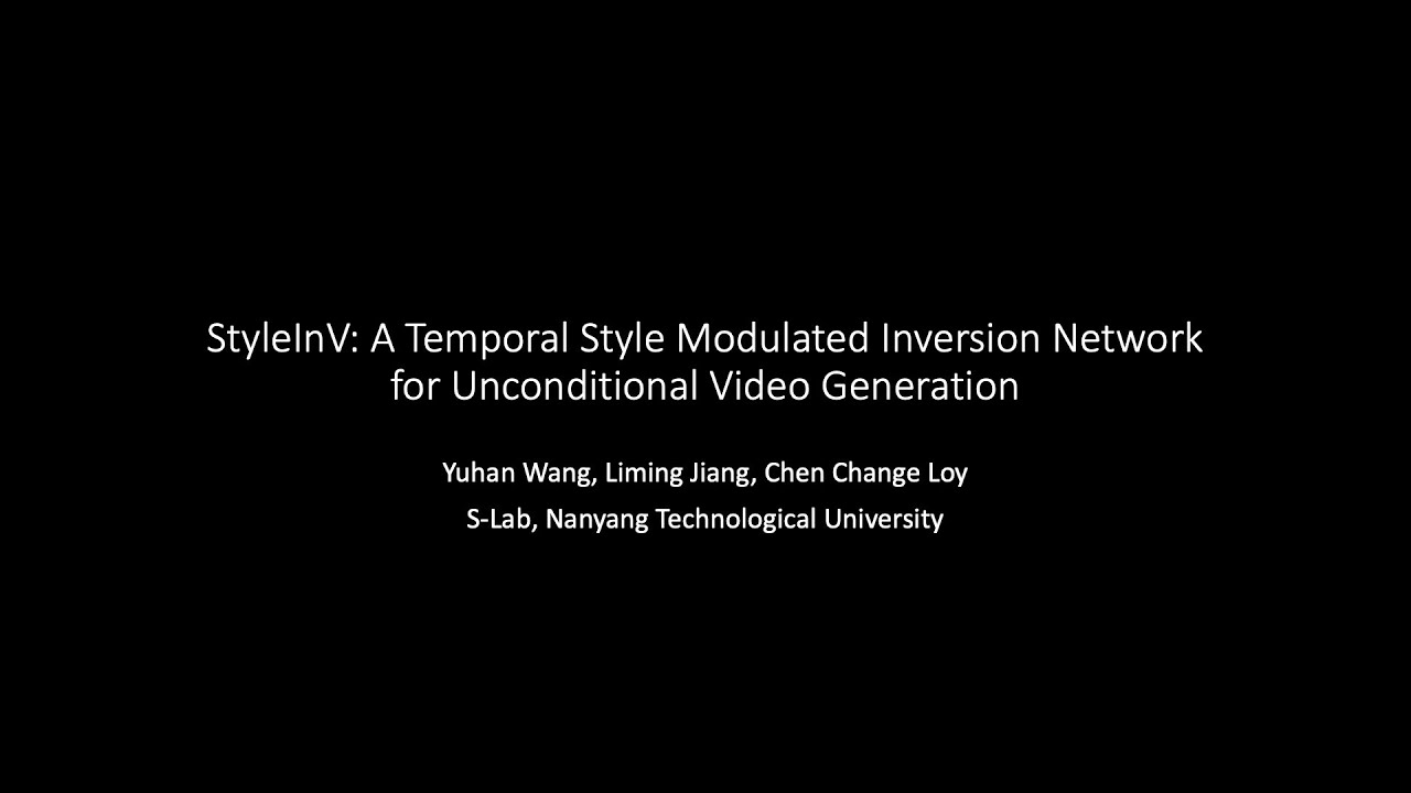 [Demo Video] StyleInV - ICCV 2023