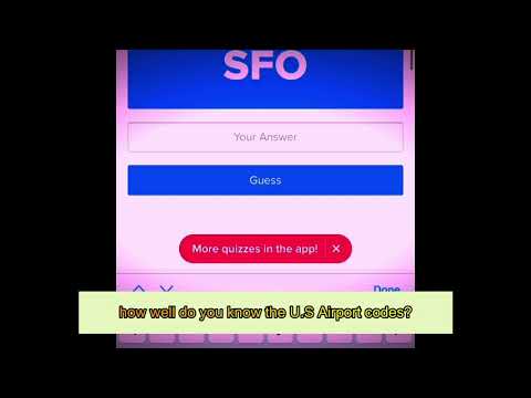 How well do I know U.S. Airport codes?