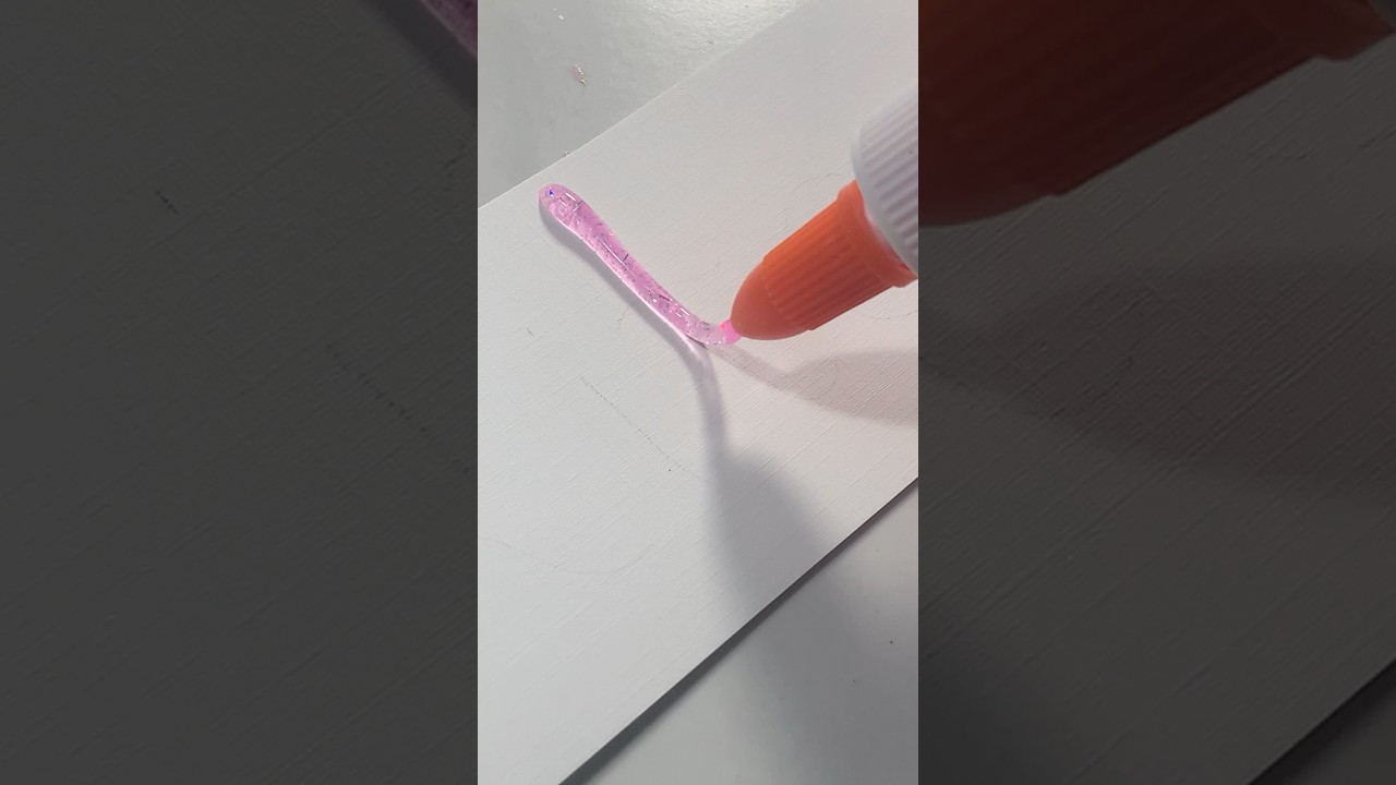 Lettering Your name with Glue ❤️ #shortsart, #viralart , #shortsvideos  satisfying